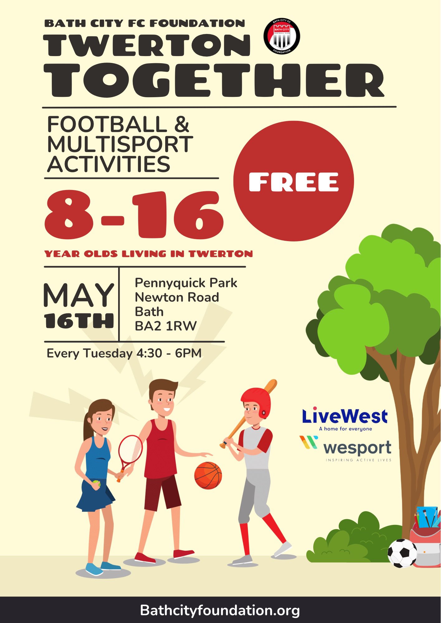 Bath City FC BCFC Foundation - Twerton Together - Bath City FC